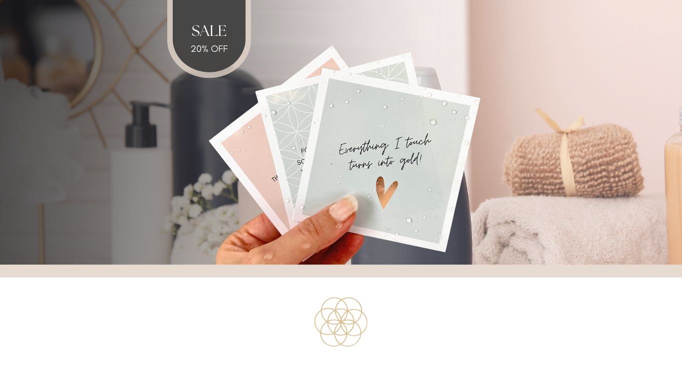 Affirmation Shower Cards